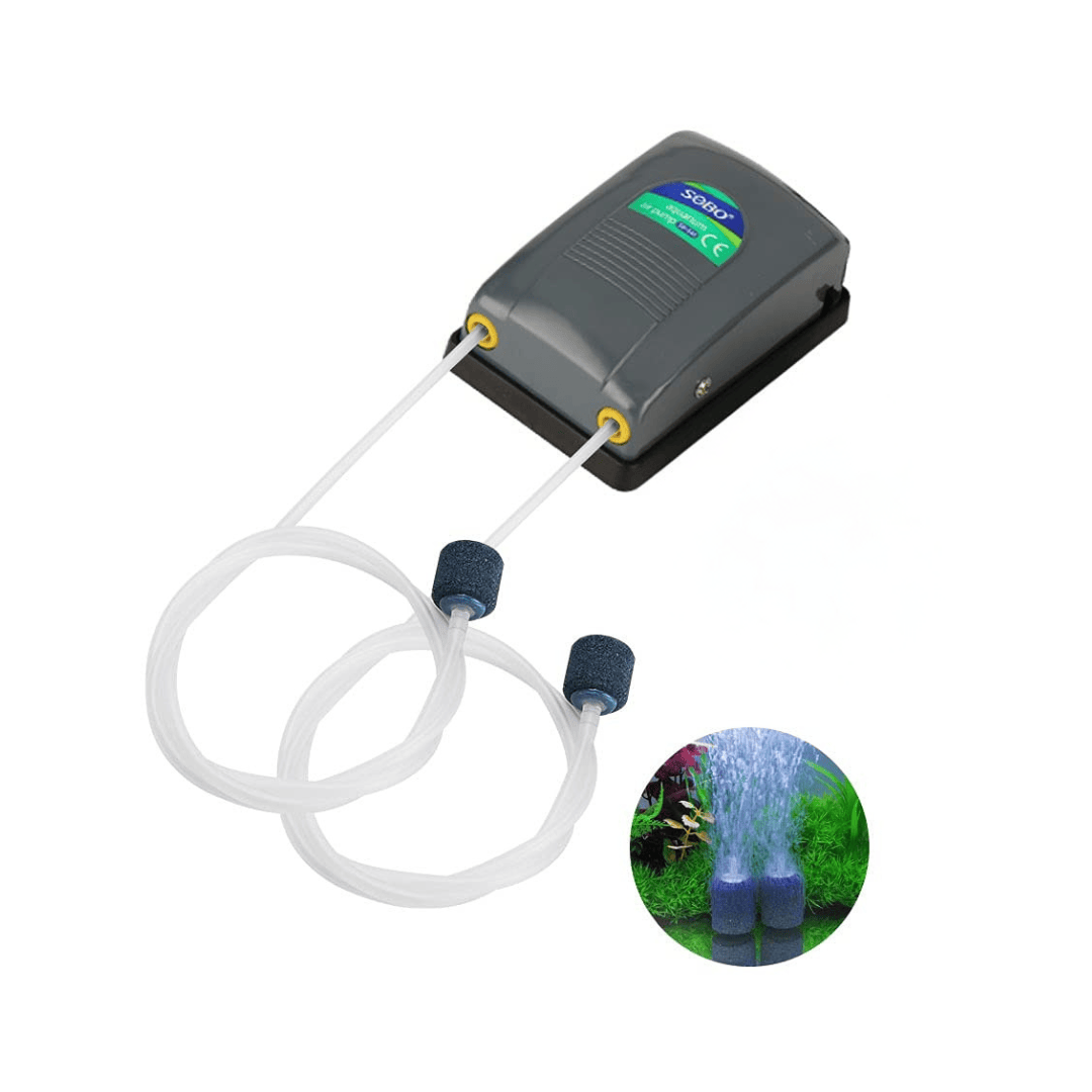 SOBO SB-648A Two-Way Air Pump | Dual Outlet & Adjustable Flow ...