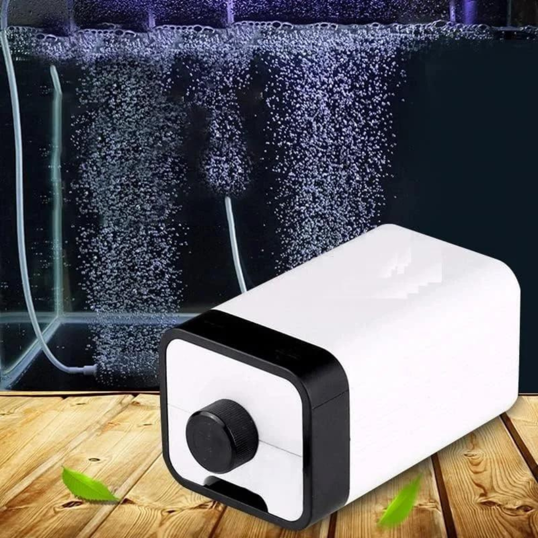 SUNSUN CT-202 Aquarium Air Pump | Dual Outlet & Quiet Operation ...