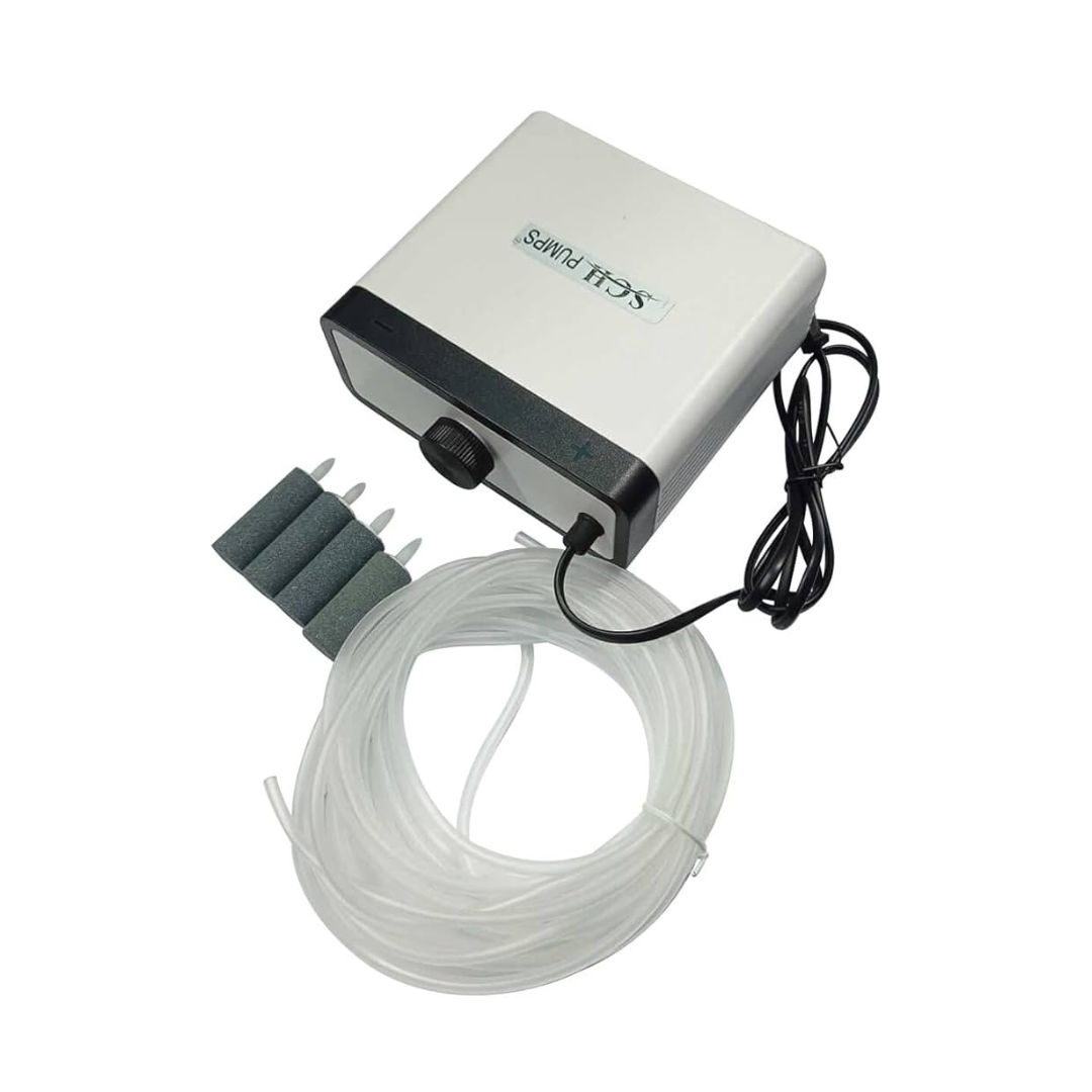 SUNSUN CT-404 Aquarium Air Pump | 4 Outlets & Quiet Operation ...